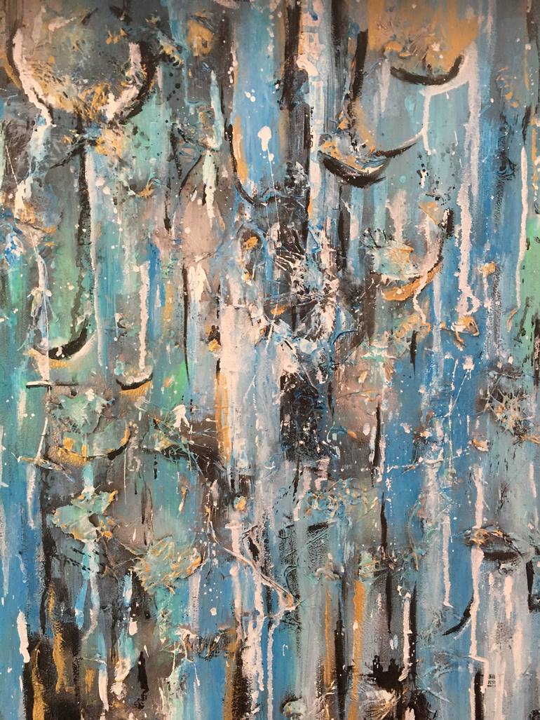Ocean Drops Painting by TONY STOCKMAN | Saatchi Art