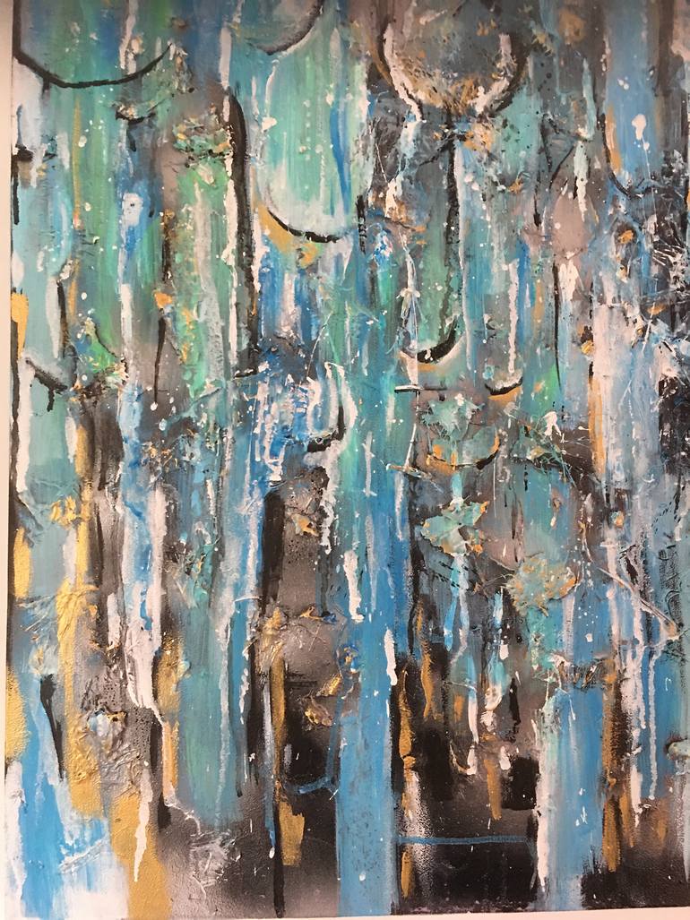 Ocean Drops Painting by TONY STOCKMAN | Saatchi Art