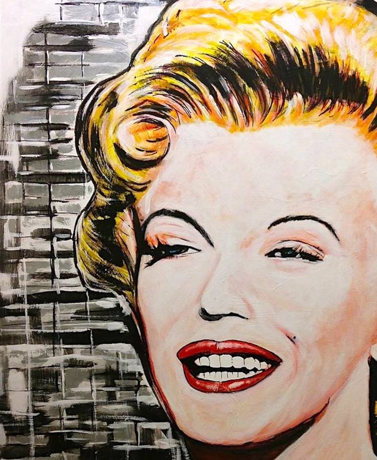 Marilyn Monroe Painting by TONY STOCKMAN | Saatchi Art
