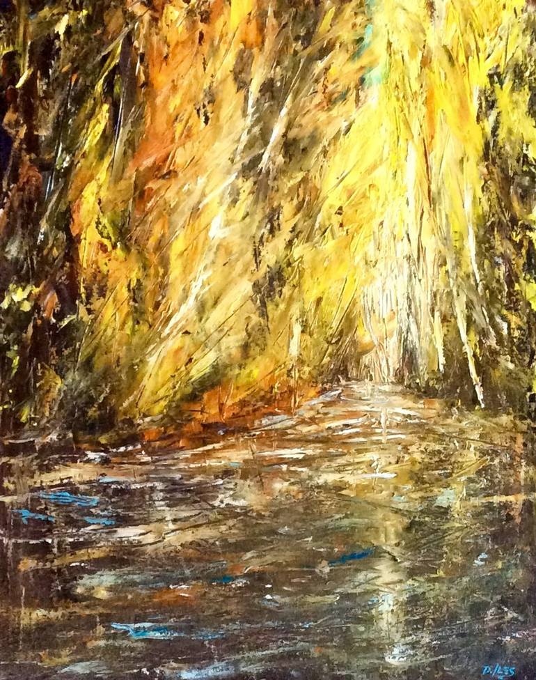 Fall River Painting by David Iles | Saatchi Art