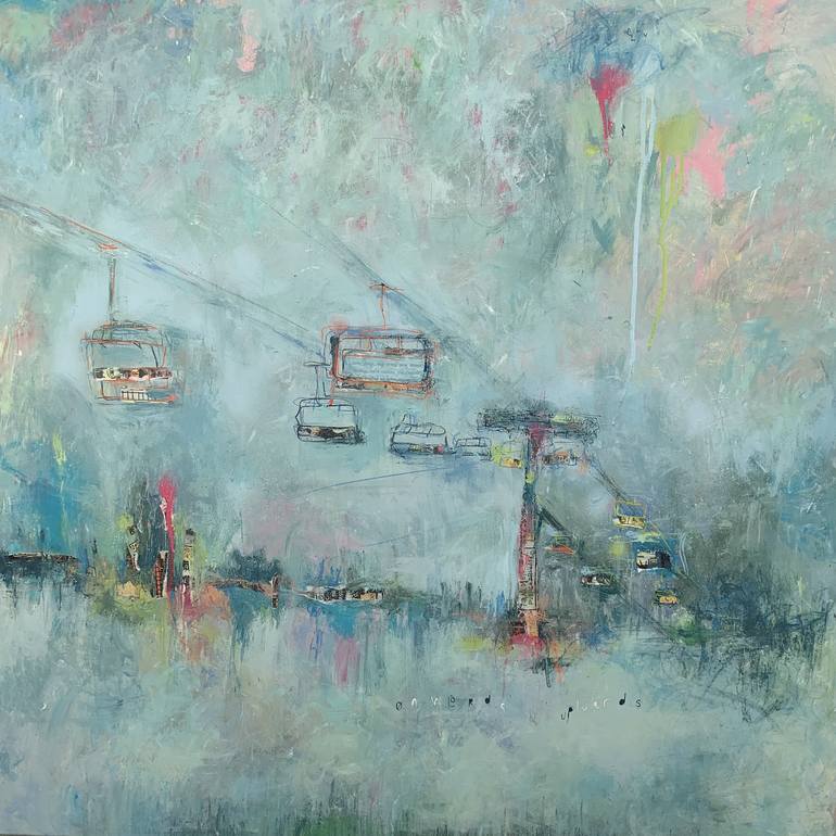 Onwards + Upwards Painting by Steph Fonteyn | Saatchi Art