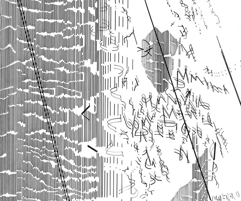 Vibraciones - Vibrations - Drawing by Martin Villalonga | Saatchi Art