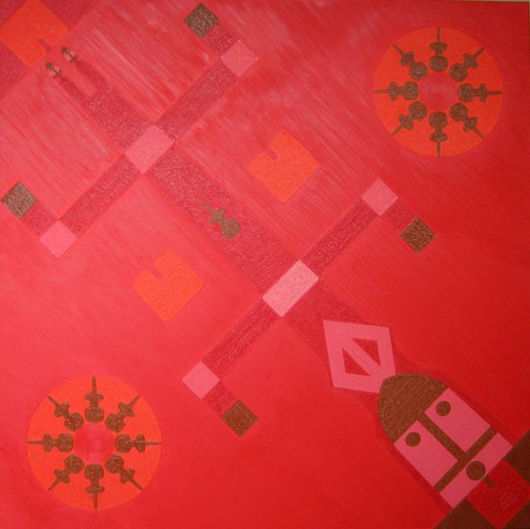 Text and Time 96 Painting by Constantin Severin | Saatchi Art