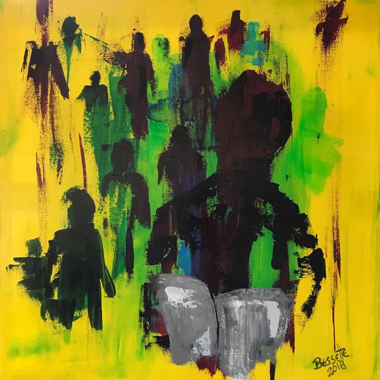 Brouha-Ha Painting by BESSETTE artiste | Saatchi Art