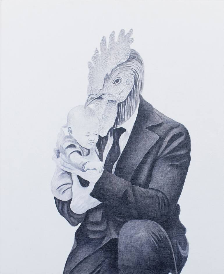 Foster Dad Painting by Vaidehi Kinkhabwala | Saatchi Art