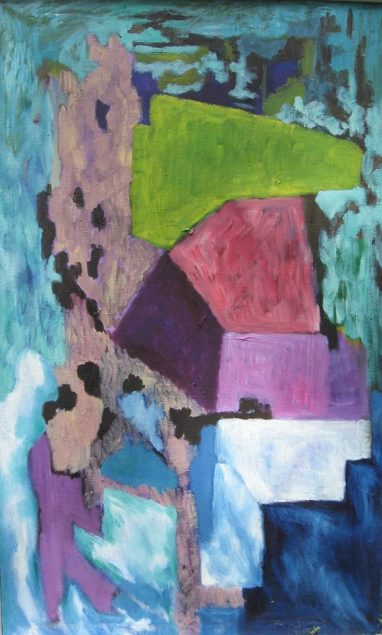 Blue Garden Painting by Kamila Pośrednik | Saatchi Art