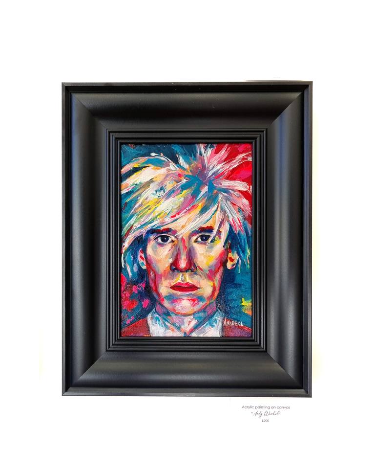 Andy Warhol Painting by Alexandra Andreica | Saatchi Art