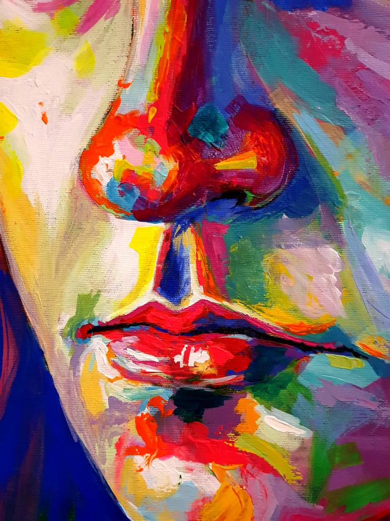 Self Portrait Painting by Alexandra Andreica | Saatchi Art