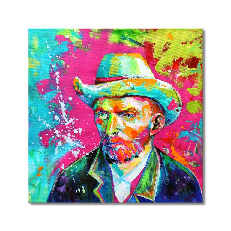 Vincent Van Gogh with Hat - The Other Avatars Painting by Alexandra ...