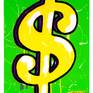 Dollar Sign Painting by Chosen Art | Saatchi Art