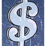 Dollar Sign Painting by Chosen Art | Saatchi Art