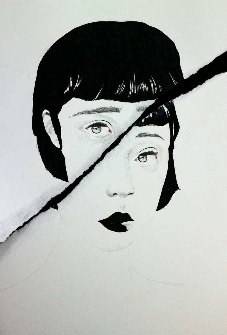 A better tomorrow Drawing by James Zeta | Saatchi Art