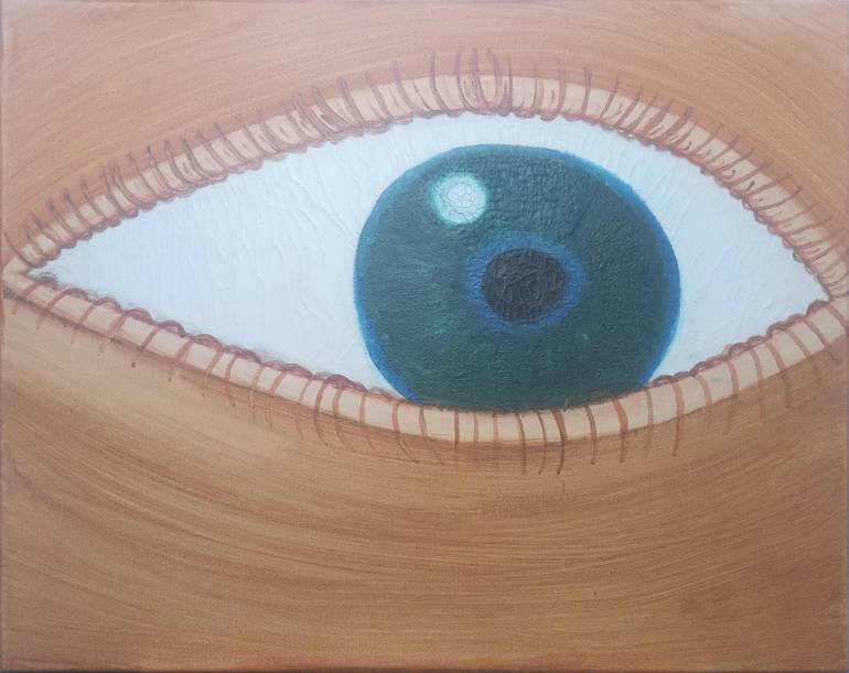 If eyes were made of plaster (2018) Painting by Yeshaya Dank | Saatchi Art