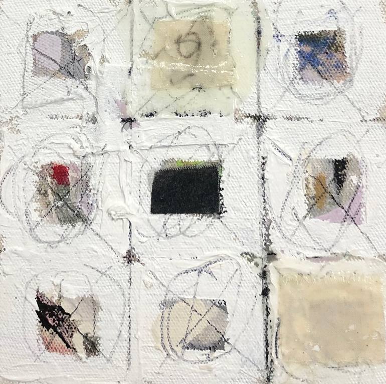 white grid no.56 Painting by Crystal Michaelson | Saatchi Art