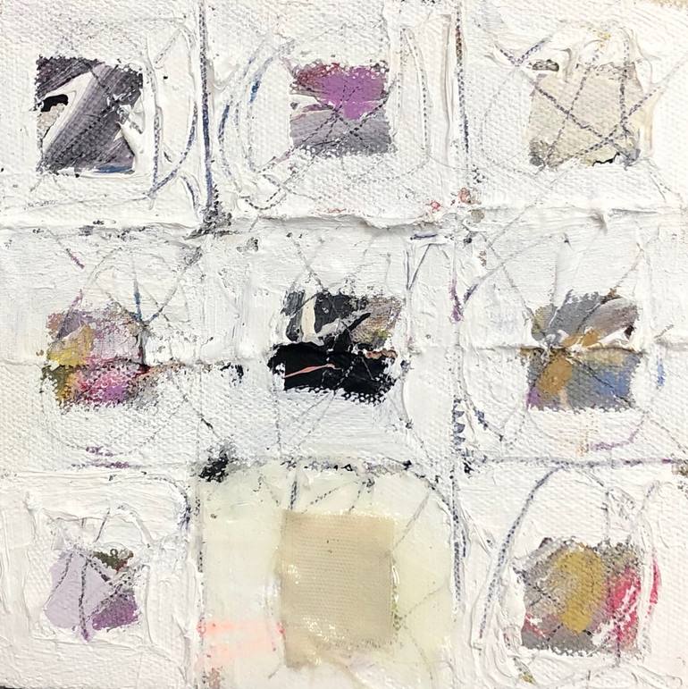 white grid no.57 Painting by Crystal Michaelson | Saatchi Art