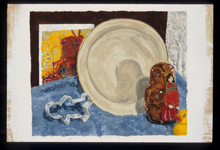 Postcard Painting by Veronica V R Reeves | Saatchi Art