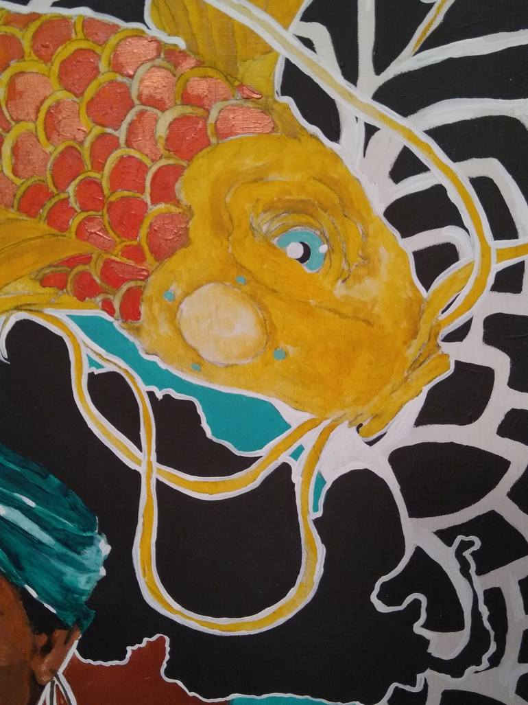 The Sun and Moon Gaurdians Painting by Peggy Deloach | Saatchi Art