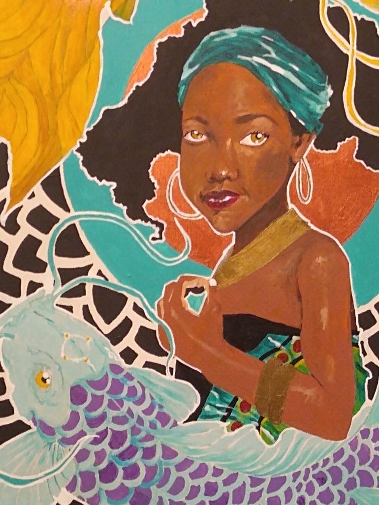 The Sun and Moon Gaurdians Painting by Peggy Deloach | Saatchi Art