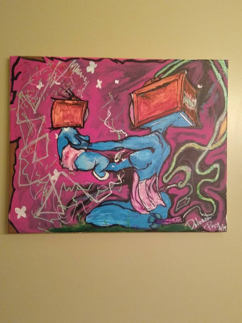 Nintendo Generation Grown up Painting by Peggy Deloach | Saatchi Art