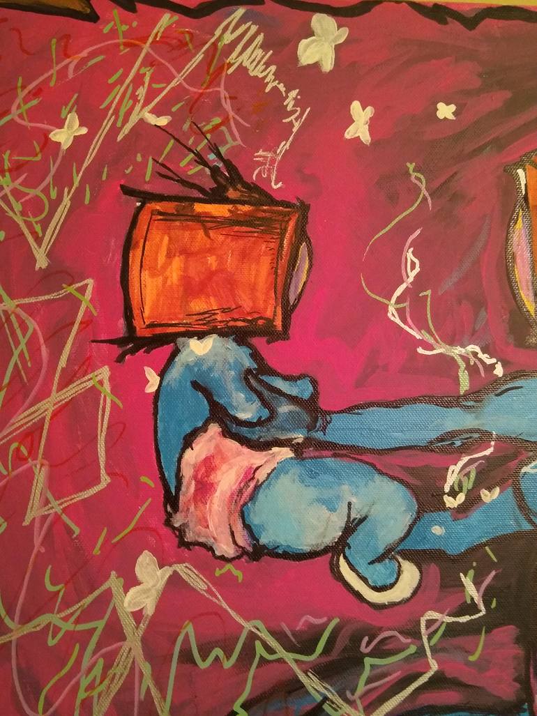 Nintendo Generation Grown up Painting by Peggy Deloach | Saatchi Art