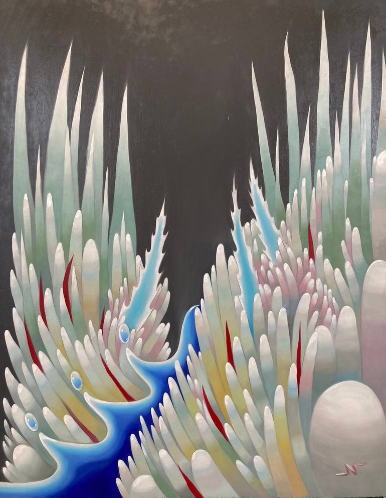 Wet River Painting by Neeka Allsup | Saatchi Art