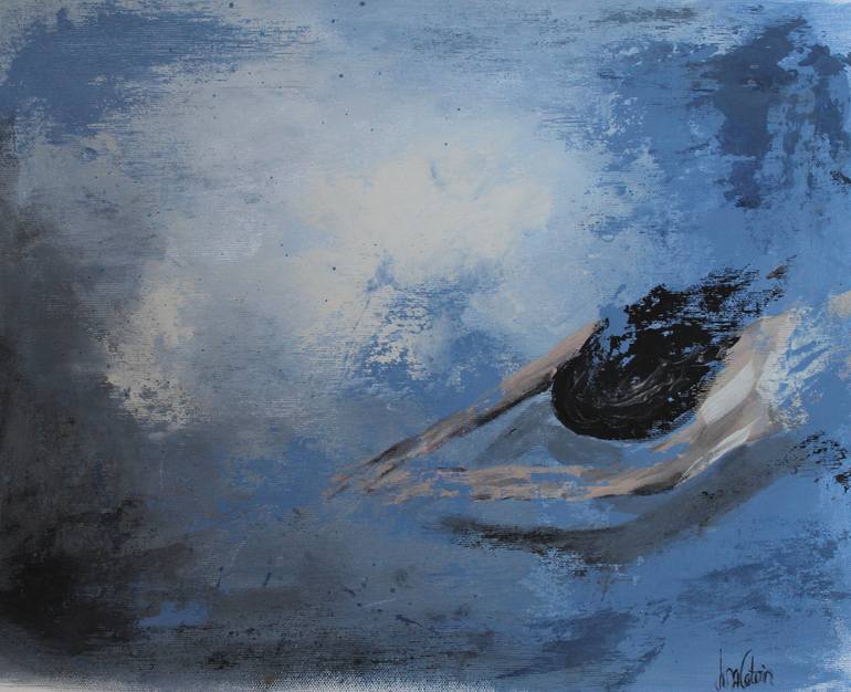 Diver Painting by Lisa Catrin | Saatchi Art