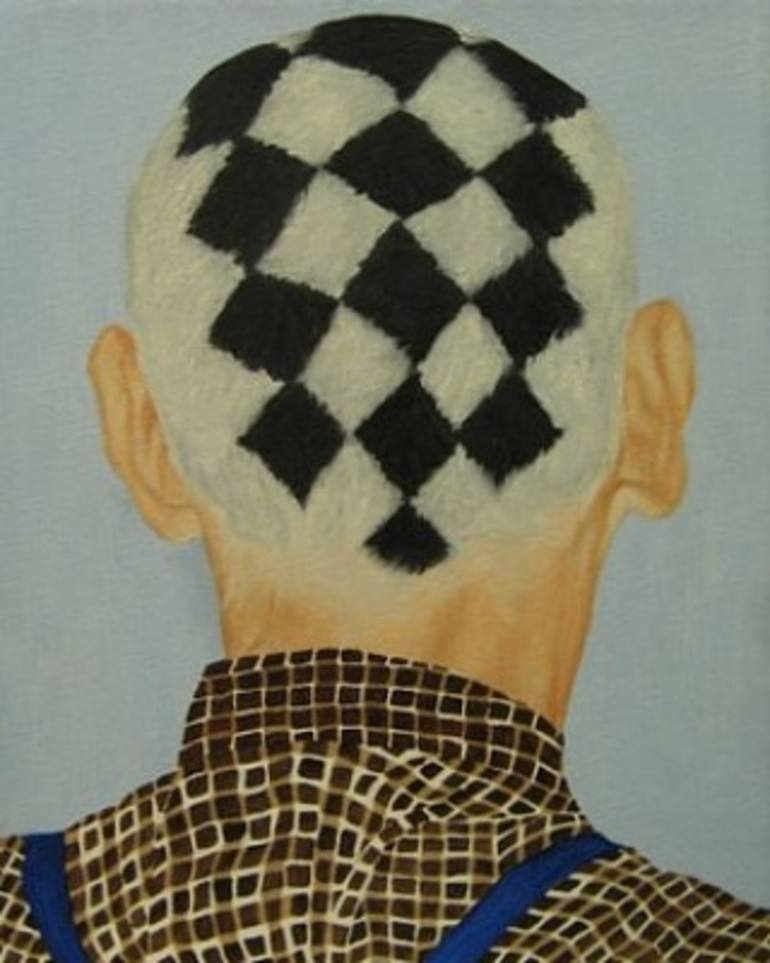 Two tone man Painting by Suza Sputnik | Saatchi Art