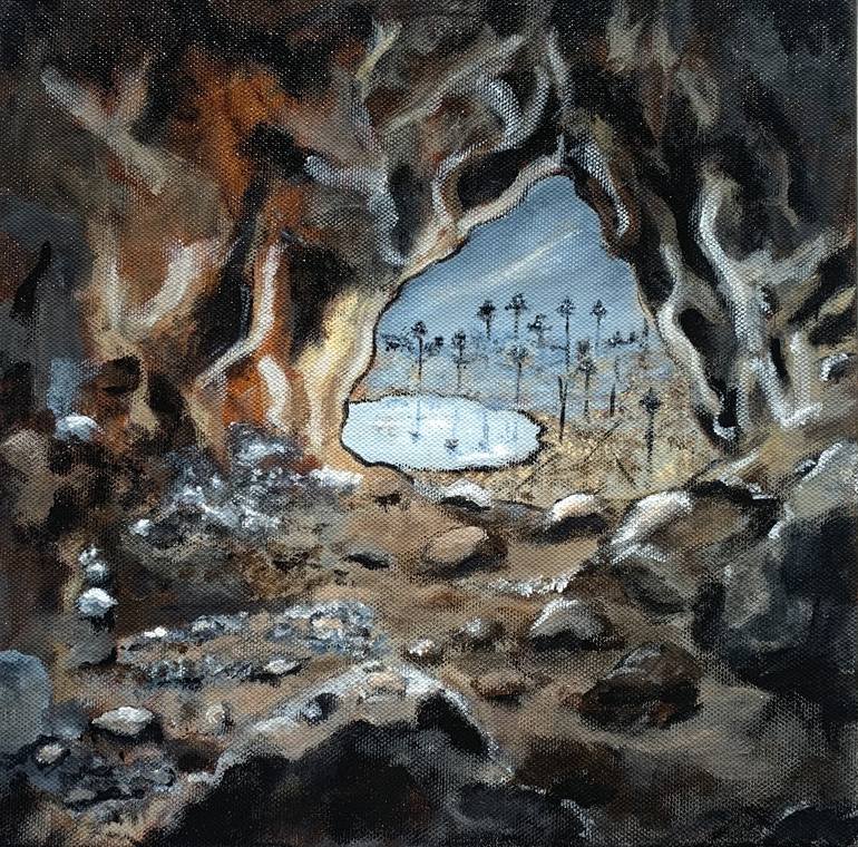 Puerta al inframundo Painting by Sebastian Machinea | Saatchi Art