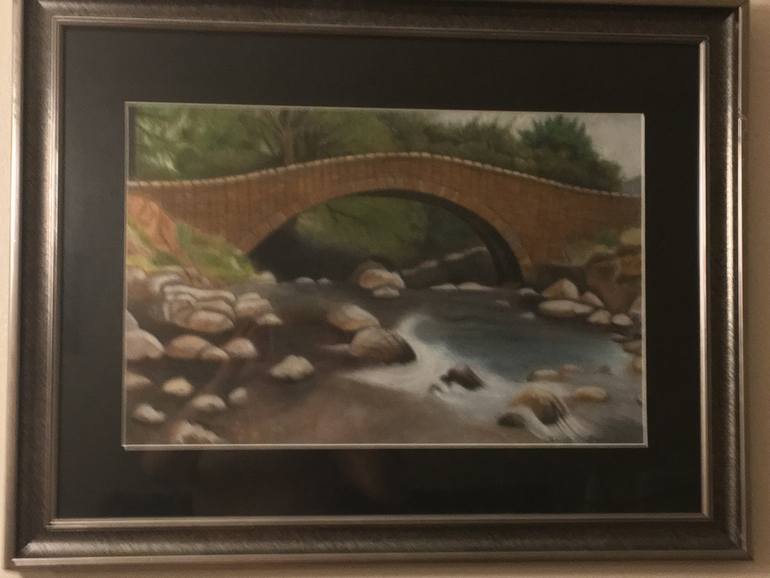 Bridge Over Water Drawing by Danielle Ryan | Saatchi Art