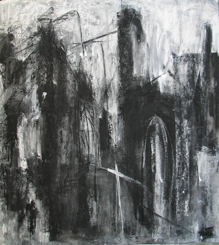 Bombing of Viburg Drawing by Carita Henriksson-Bathman | Saatchi Art