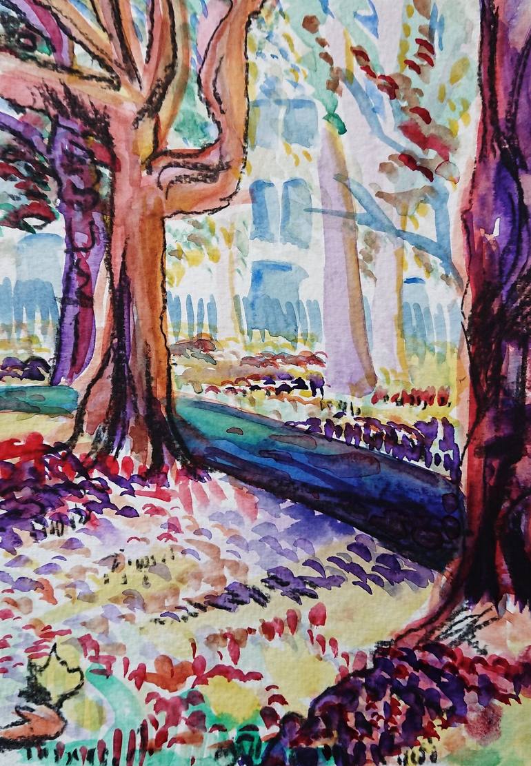 Autumn Leaves Painting by Alex Bastable | Saatchi Art