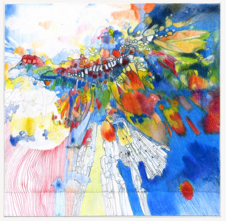 Hearts of Space 1 Drawing by Dan Tomberlin | Saatchi Art