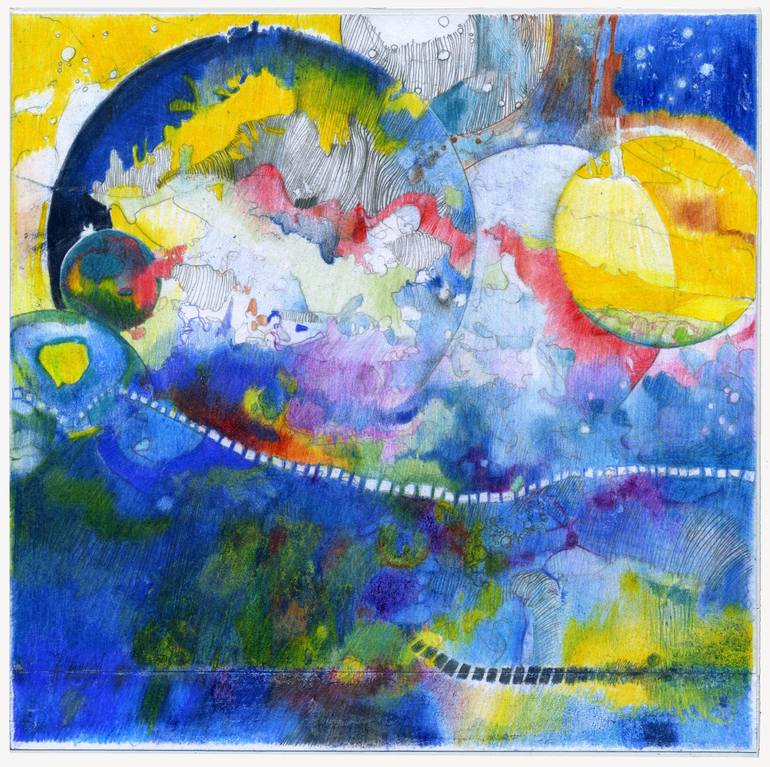 Hearts of Space 2 Drawing by Dan Tomberlin | Saatchi Art
