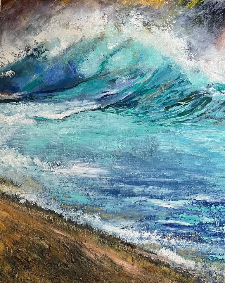 Waves Painting by Asavari Karmarkar | Saatchi Art