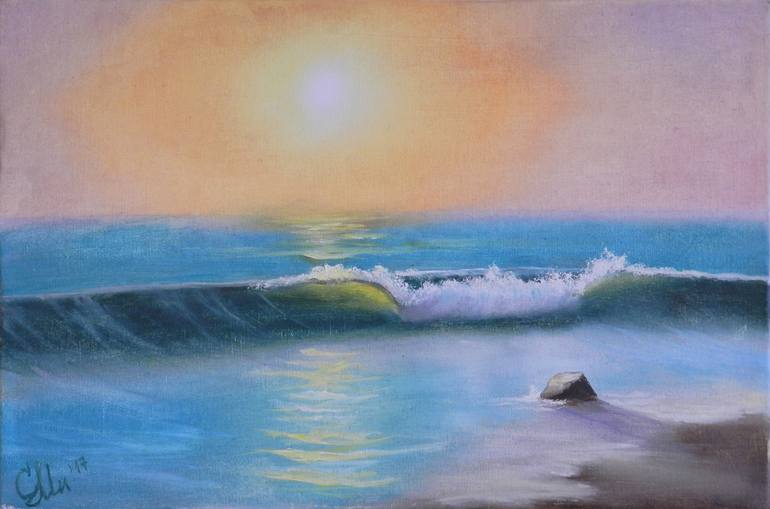 Single Wave Painting by Svetlana Shakirova | Saatchi Art