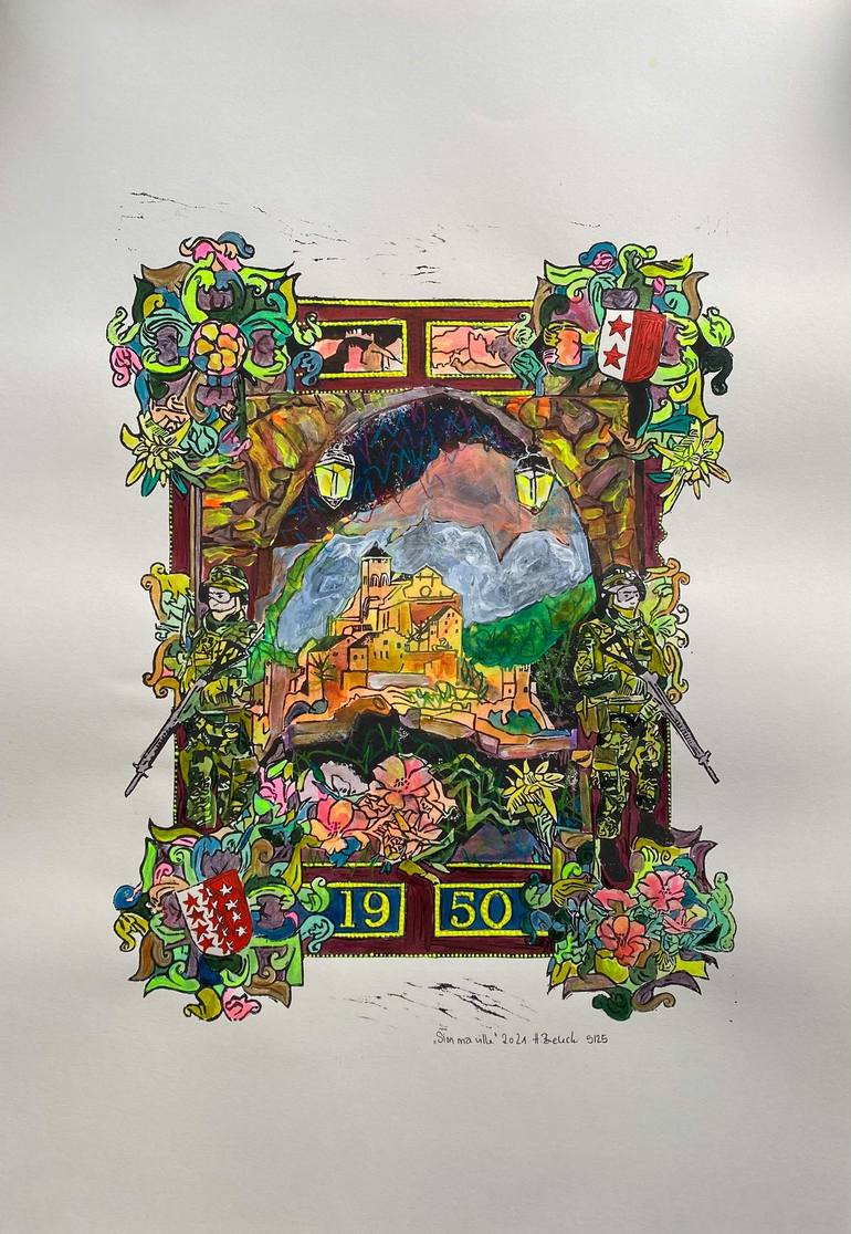 Sion ma ville 5 Painting by Hanna Roth | Saatchi Art