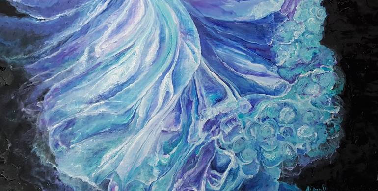 FLUFF Painting by Andrea Vallejo Osterberg | Saatchi Art