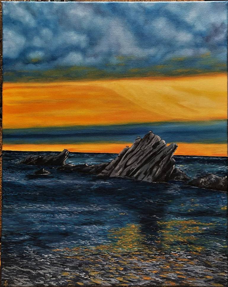 Three Rock Cove NL Painting by Gerald Scott Greene | Saatchi Art