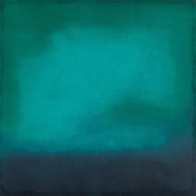 Turquoise Oasis Painting by Trudi Hipworth | Saatchi Art
