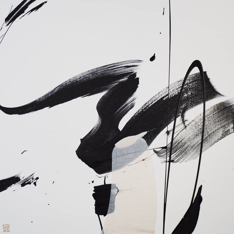 I Tiptoe The Spaces Quadriptych (d) Painting by Novi Lim | Saatchi Art