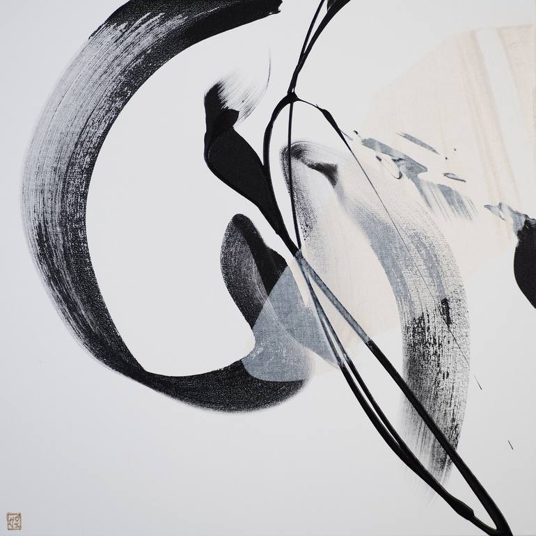 I Tiptoe The Spaces Quadriptych (b) Painting by Novi Lim | Saatchi Art