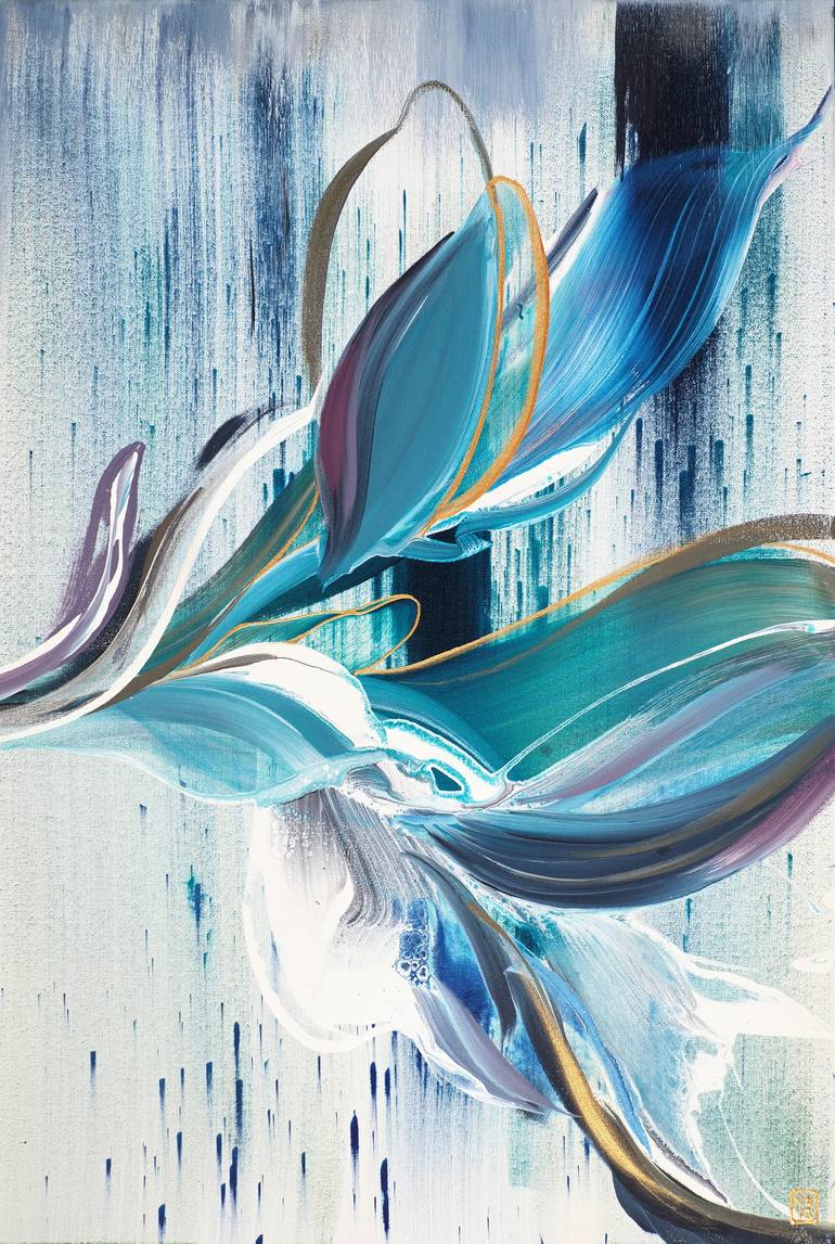 Canopy of Emerald Rain Painting by Novi Lim | Saatchi Art