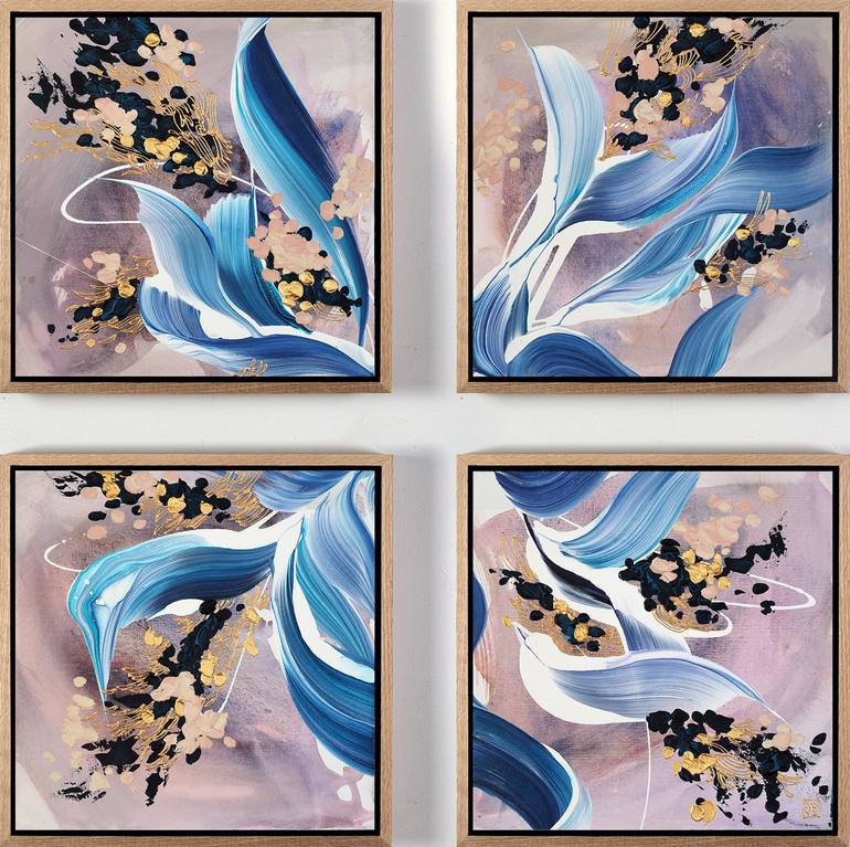 Dreamcatcher Quadriptych Painting by Novi Lim | Saatchi Art