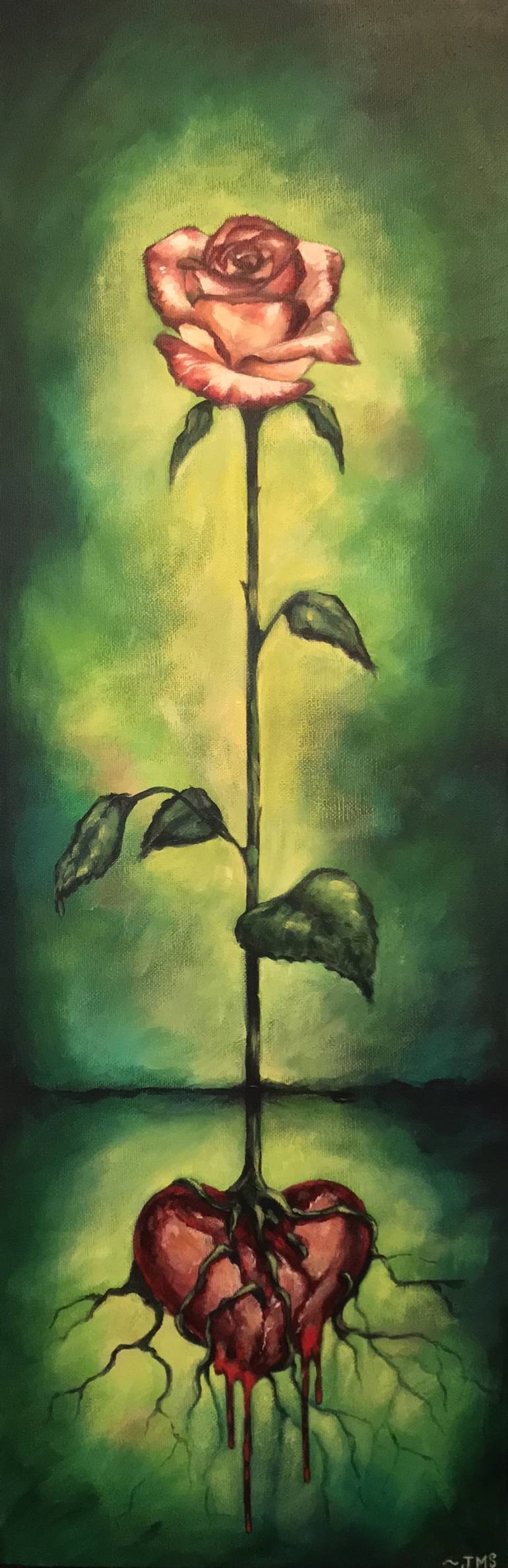 Broken and Beautiful Painting by Jayna Simpson | Saatchi Art