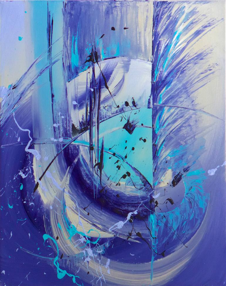 When The Waves Crash Painting by Laura Lundy | Saatchi Art