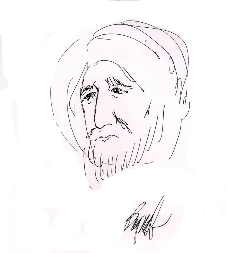 the Prophet Elias Drawing by Professor Emeritus Peter Bagnolo | Saatchi Art