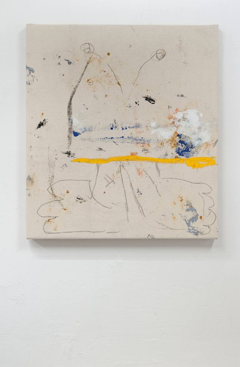 foot and antenna Painting by Yonatan Levy | Saatchi Art