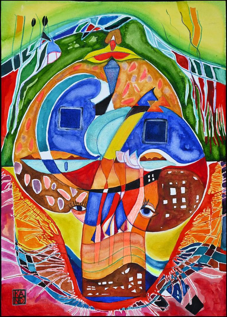 Temporary restrained curiosity Painting by Helmut Kand | Saatchi Art