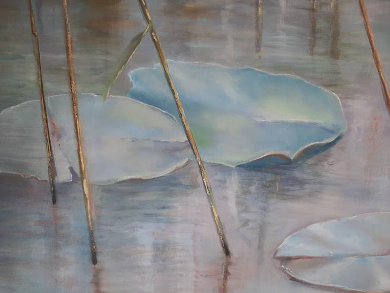 Lotus Painting by Rosario Falcao | Saatchi Art