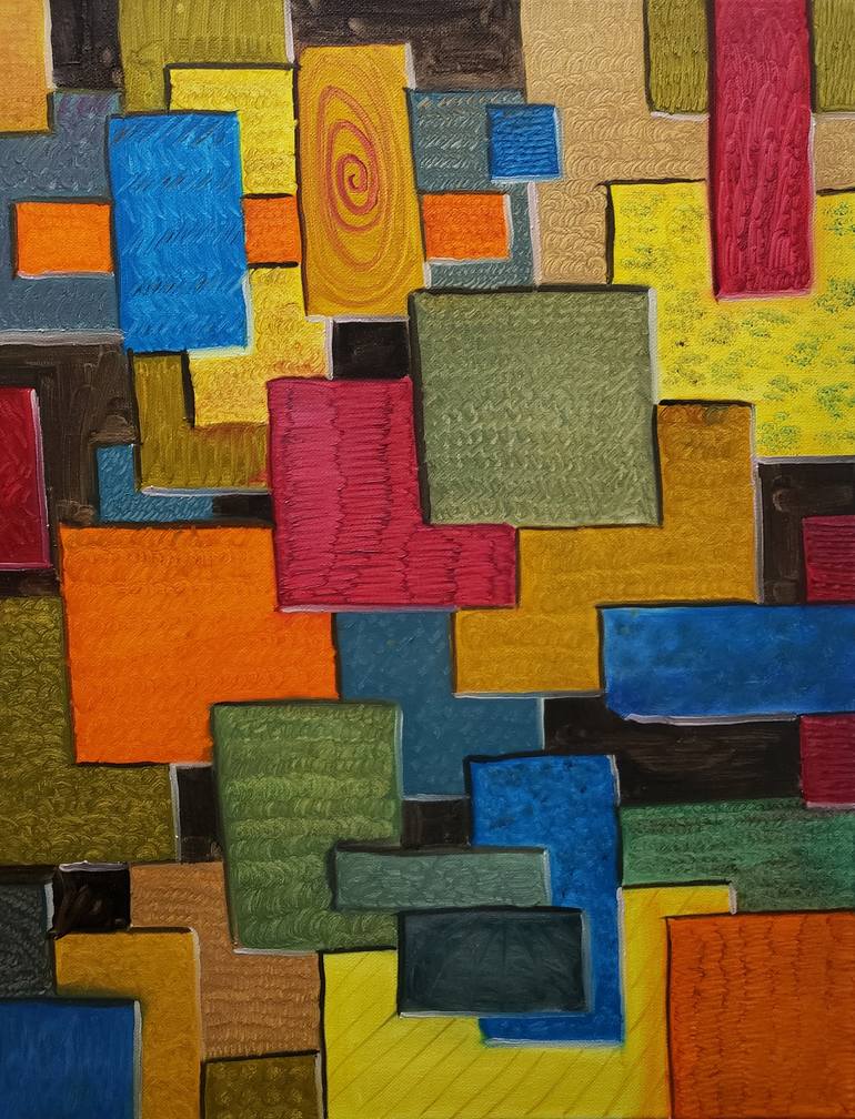 Fuzzy Magic Eye Painting by Ryan Polney | Saatchi Art